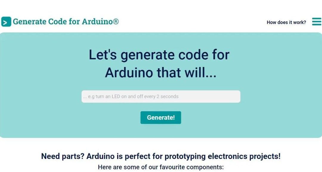 أداة Duino Code Generator لكتابة أكواد Arduino بالذكاء الاصطناعي بسرعة ...